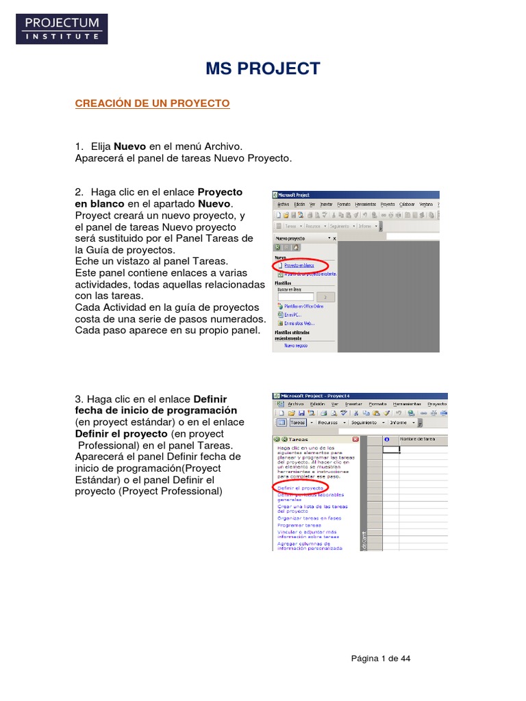 s15.s1 Actualizado - Guia Ms Project | PDF | Ventana (informática) | Microsoft Excel