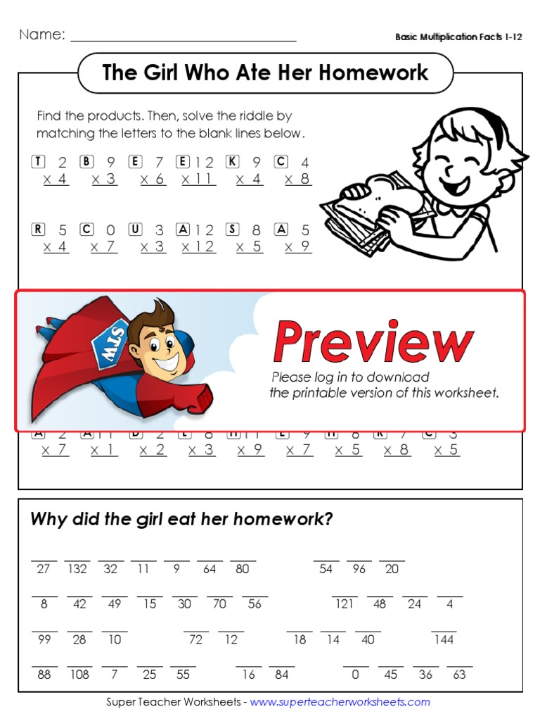 The Girl Who Ate Her Homework | PDF