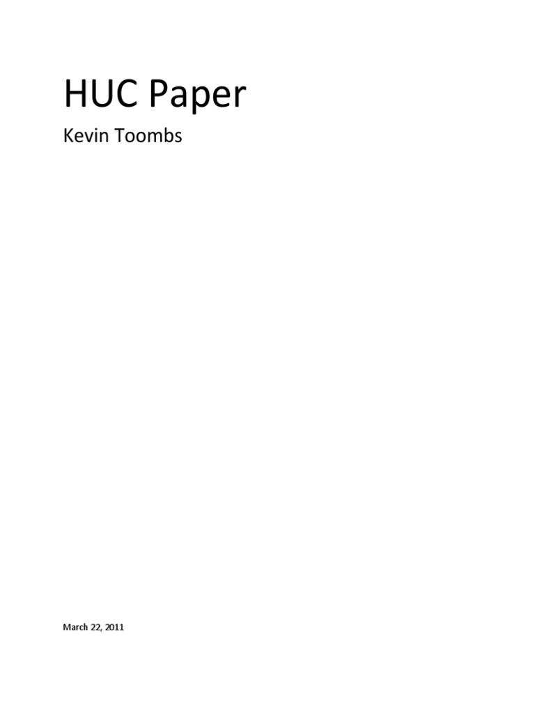 Huc Paper | PDF | Patient | Hospital