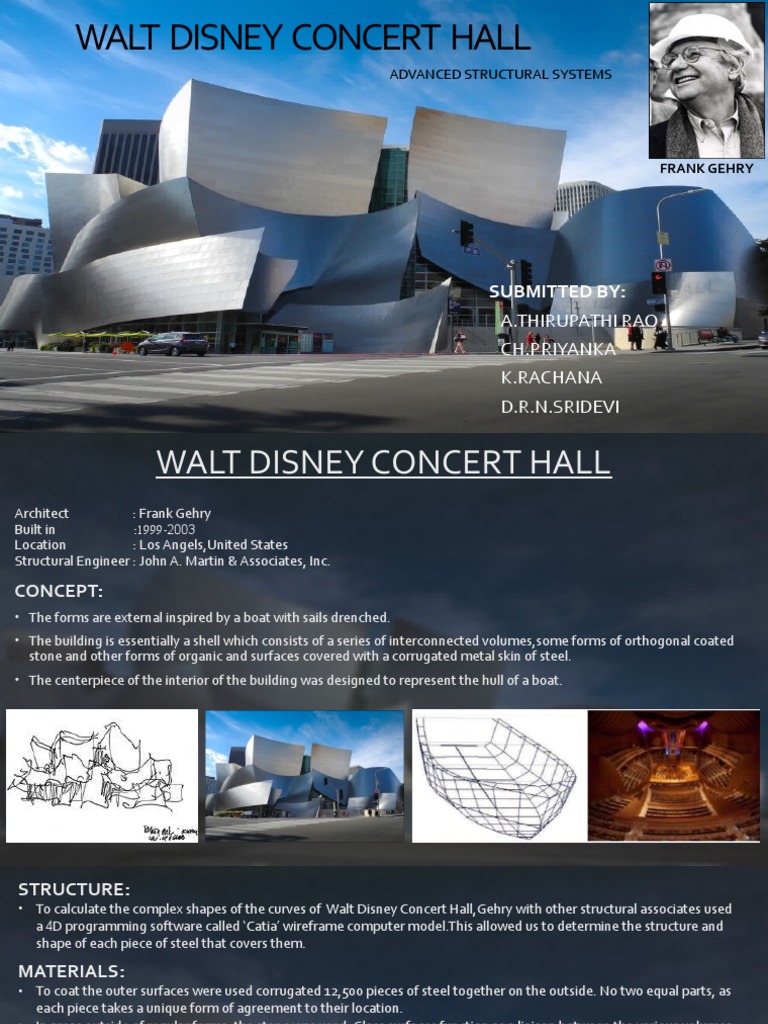 Disney Concert Hall Architecture Diagram Walt Disney Concert Hall