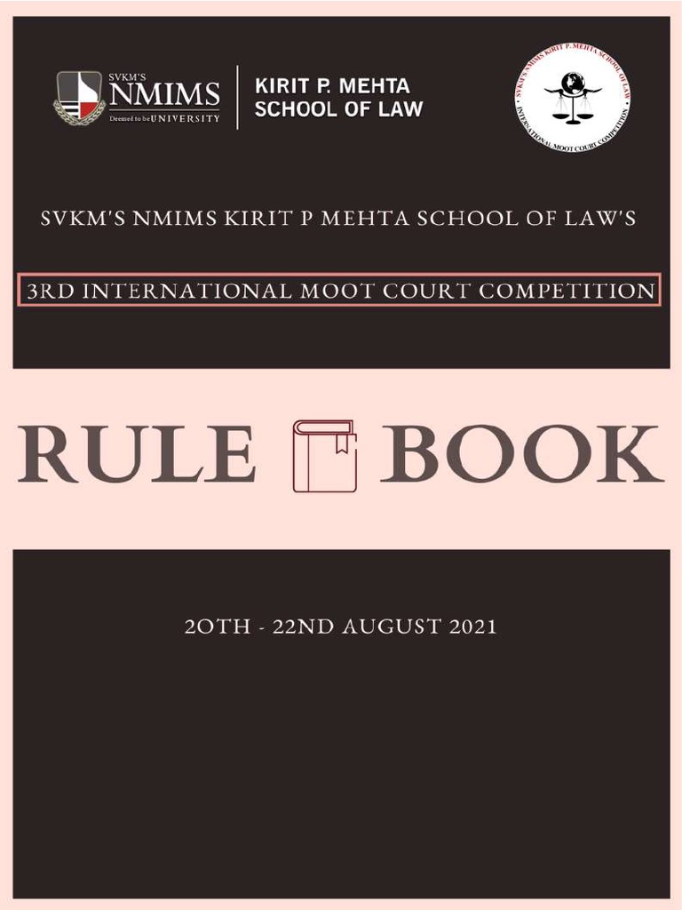 Imcc 2021 Rule Book | PDF | Justice | Crime & Violence