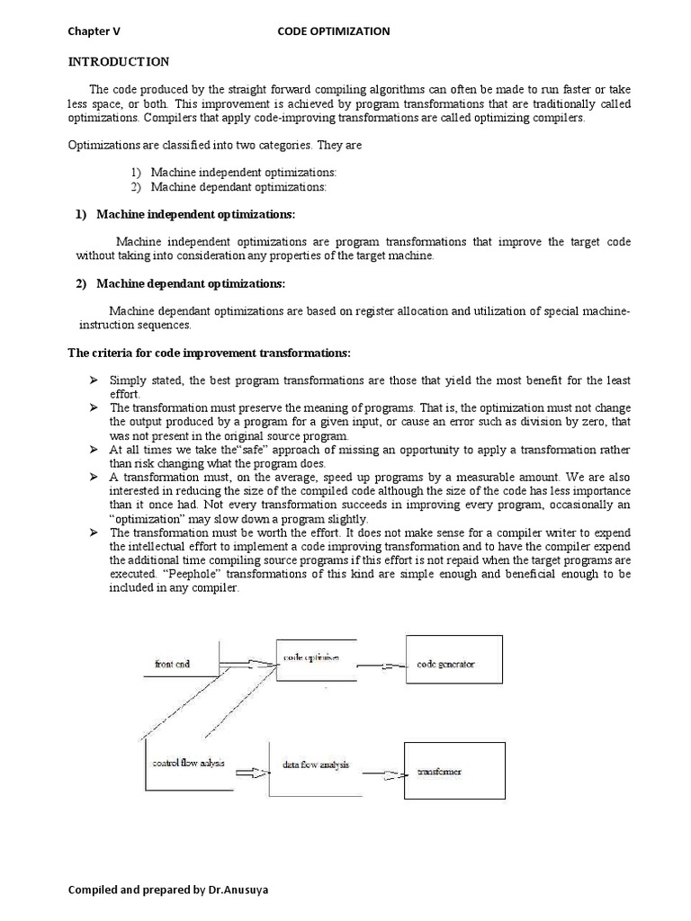 CH 5 | PDF | Program Optimization | Control Flow