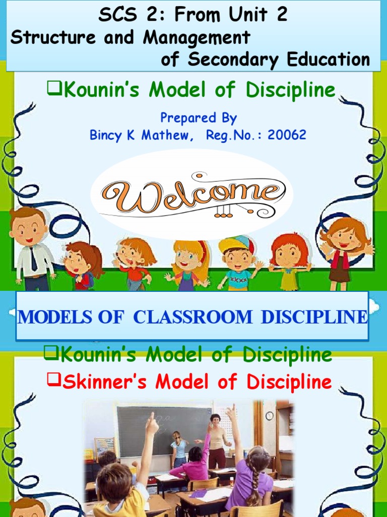 SCS 2: From Unit 2 - Kounin's Model of Discipline | PDF | Classroom ...