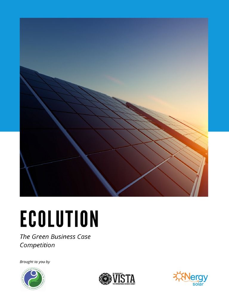 60ee7cc563ea3 Final Ecolution Case Study For IIM Bengaluru | PDF | Irrigation | Agriculture