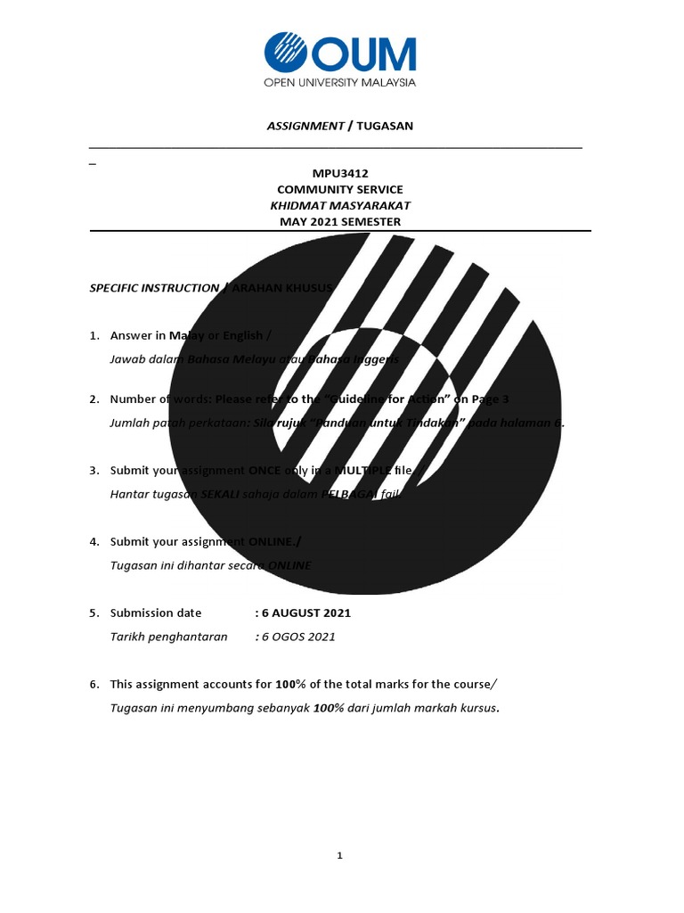Assignment / Tugasan | PDF | Cognition | Wellness