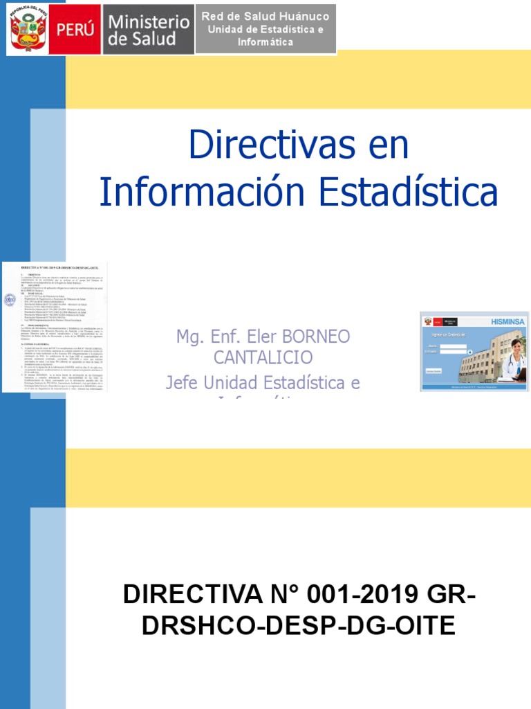 Presentacion HIS MINSA CEP Generalidades | PDF