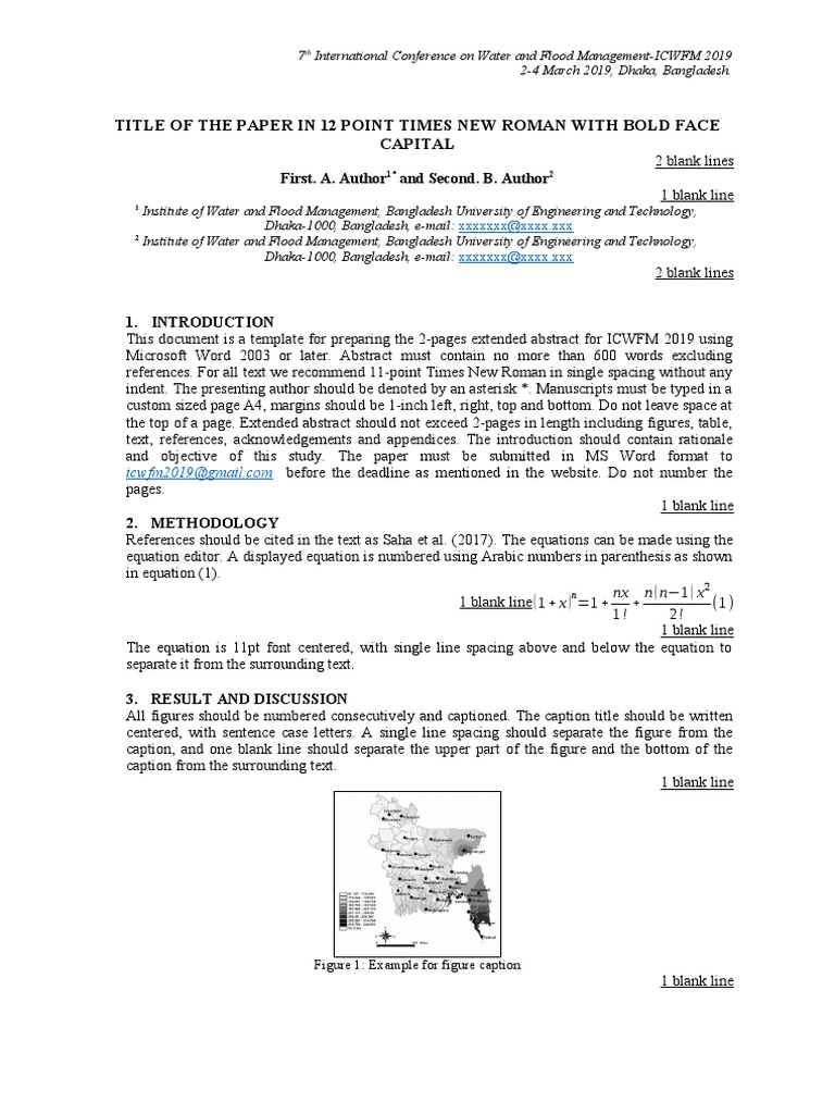 ICWFM 2019 Conference Paper Template | PDF | Microsoft Word | Computing ...