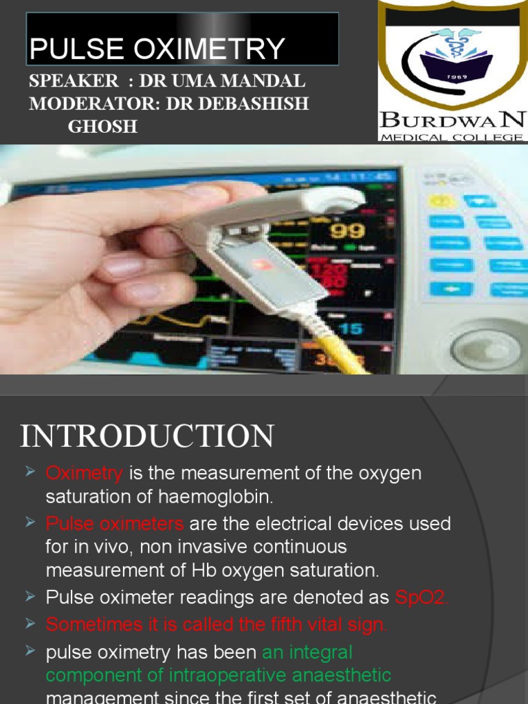 Pulse Oximetry.9049281.Powerpoint | PDF | Science | Biology