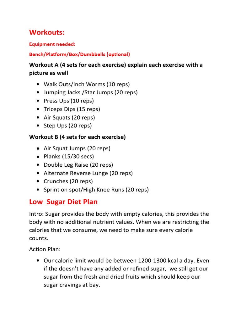 4 Week Weight Loss Plan | PDF | Bacon | Salad