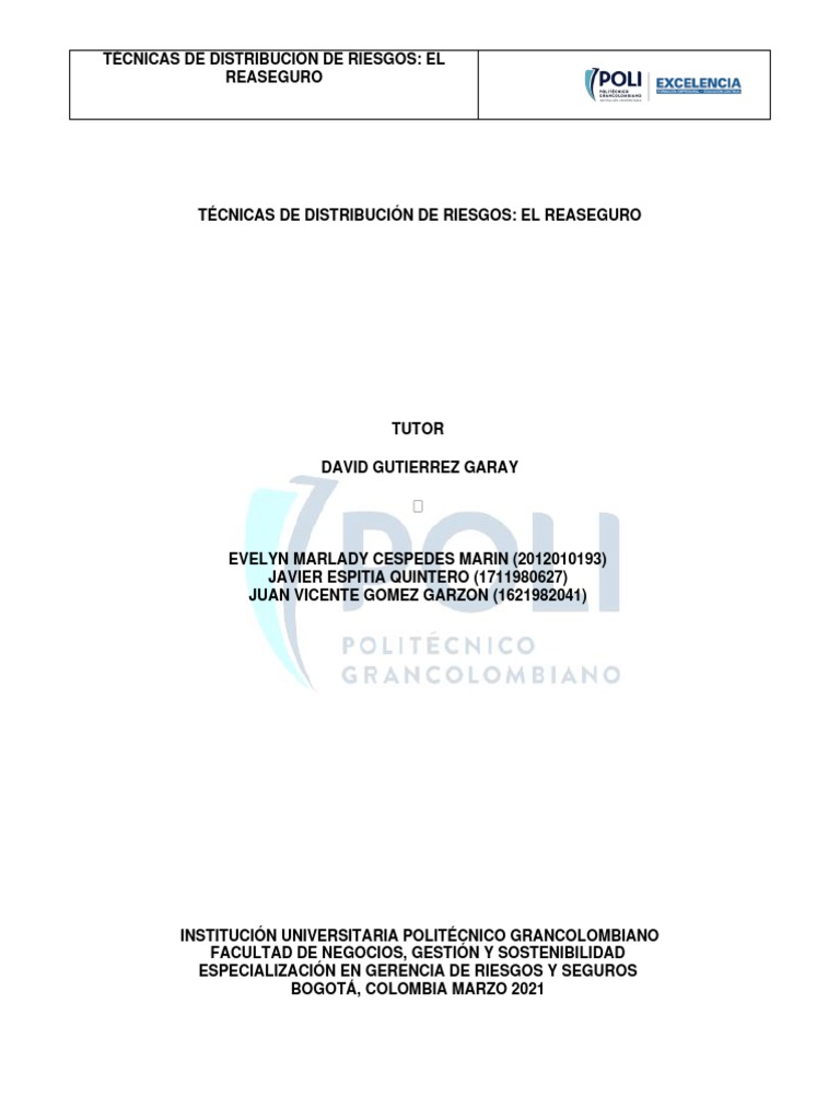 Tecnicas de Distribución | PDF | Reaseguro | Seguro