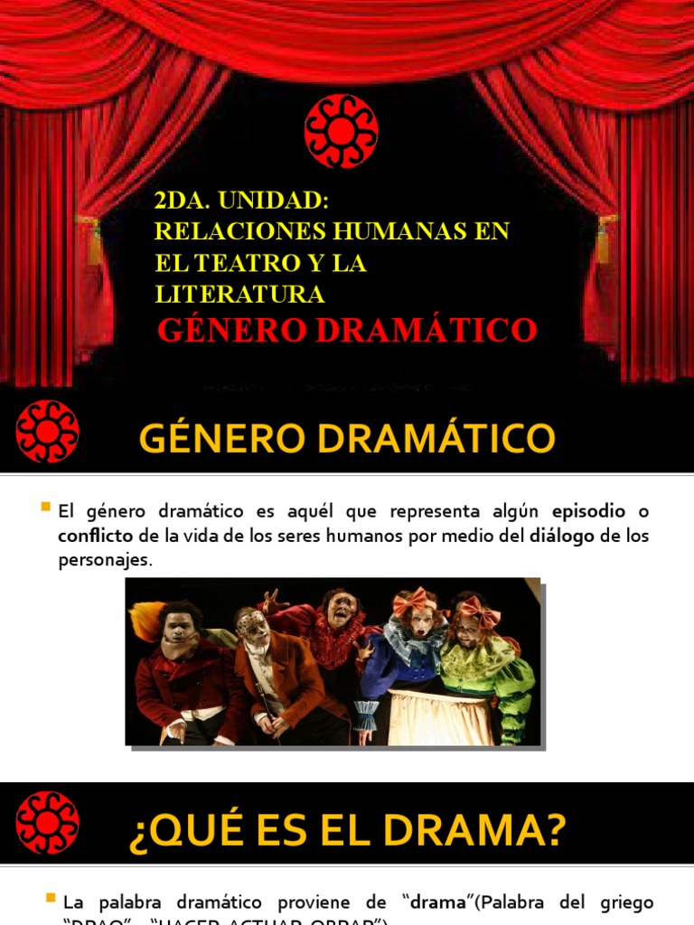 Género Dramático: Orígenes y Subgéneros | PDF | Teatro ...