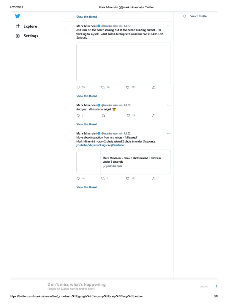Mark Minervini's Twitter Insights | PDF