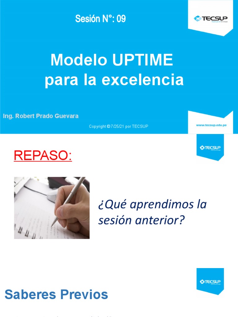 Sesión 9 - Modelo Uptime para La Excelencia | PDF | Calidad (comercial) | Ciencia de sistemas