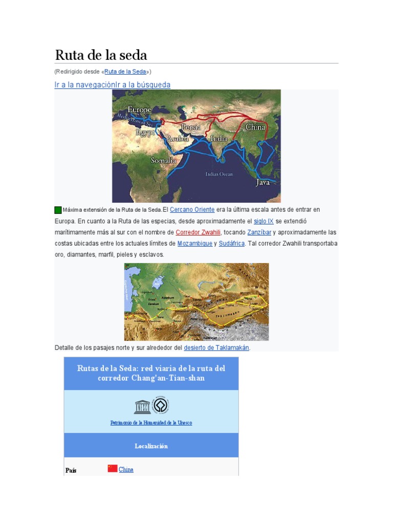 Ruta de La Seda | PDF | Ruta de la Seda