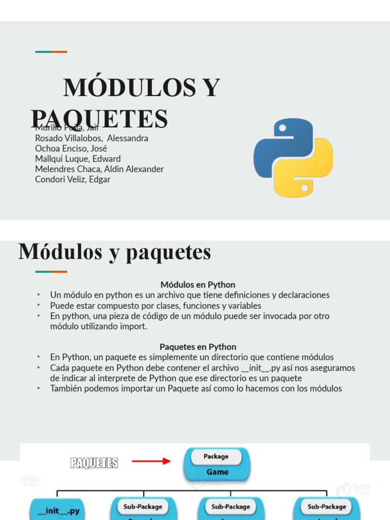 Modulos y Paquetes | PDF | Python (lenguaje de programación) | Archivo ...