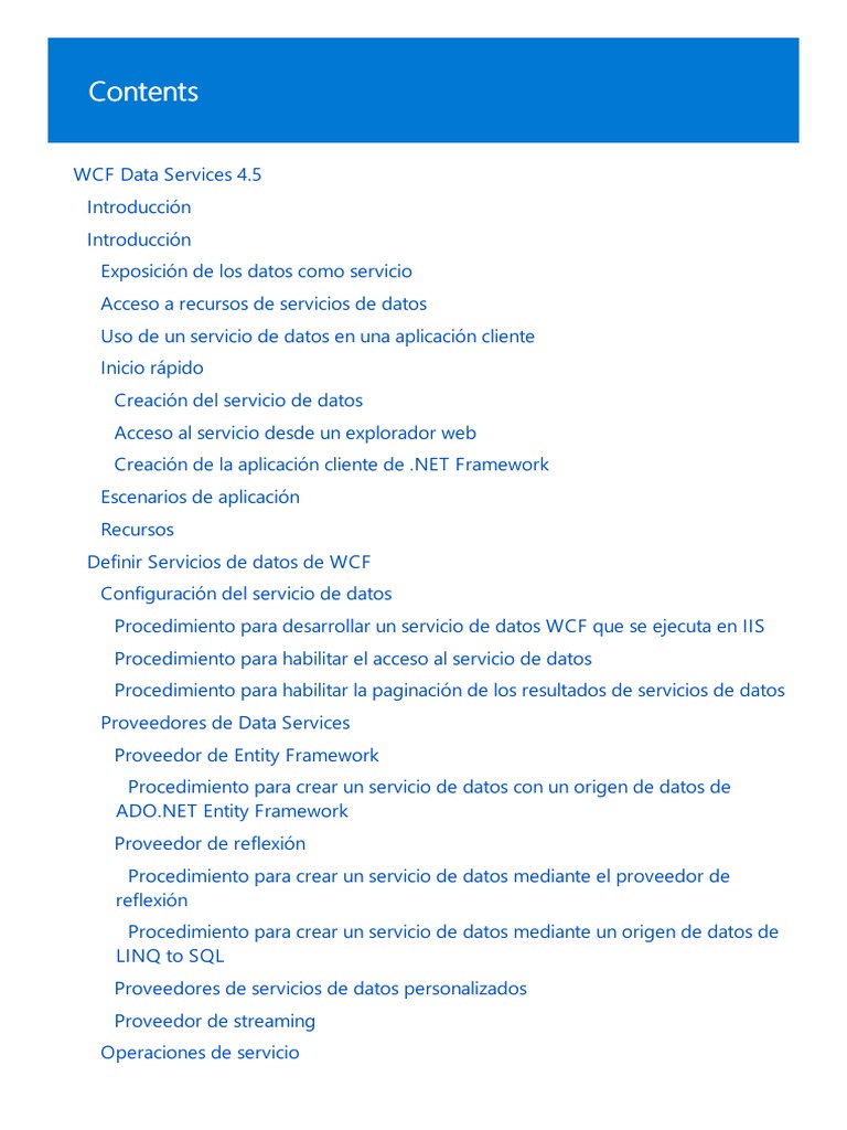 Microsoft WCF Data Services 4.5 | PDF | Protocolo de Transferencia de ...