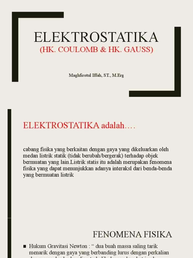 Elektrostatika | PDF