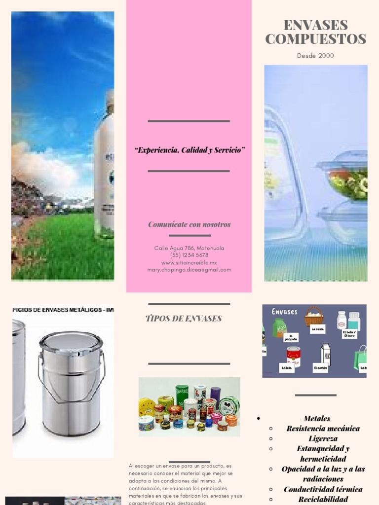 Catalogo Envases Compuestos | PDF | El plastico | Lentes