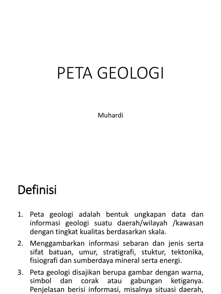 Peta Geologi dan Pertambangan | PDF | Sains & Matematika