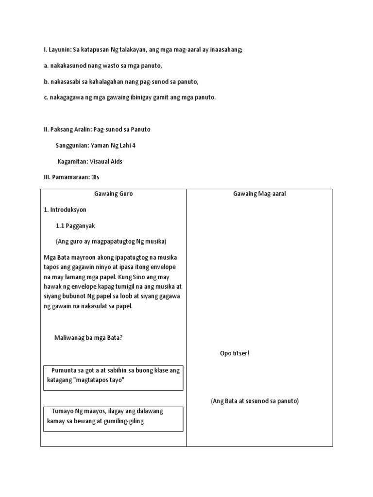 G-LP Sa Filipino | PDF