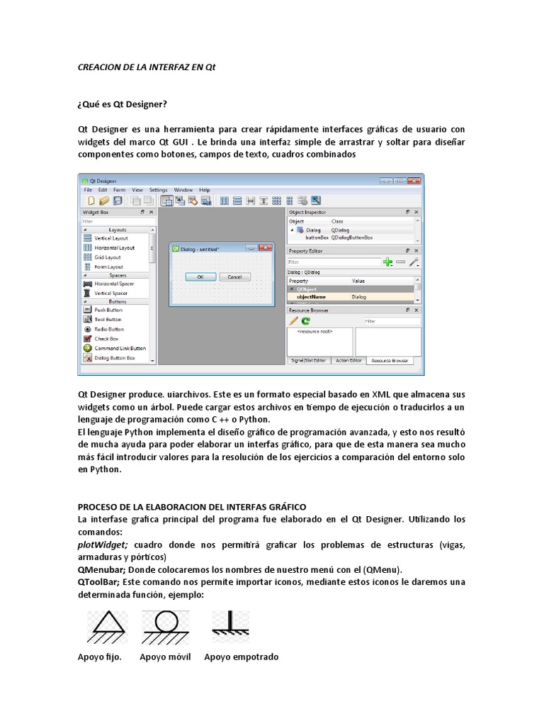 Creación de Interfaz Gráfica en Qt | PDF | Interfaces gráficas de ...
