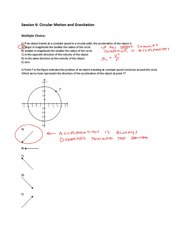 Gravitational Effects and Circular Motion | PDF | Gravity | Orbit
