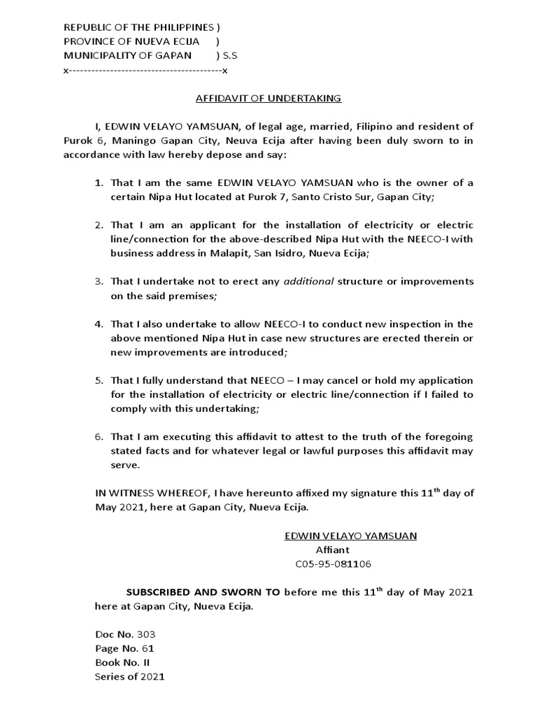 SUBSCRIBED AND SWORN TO Before Me This 11 | PDF