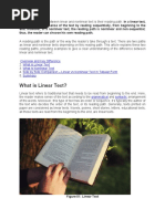 Linear & Non Linear Text | PDF | Reading Comprehension ...