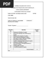 Religious Education Sba Outline | PDF | Anglicanism | Seventh Day ...