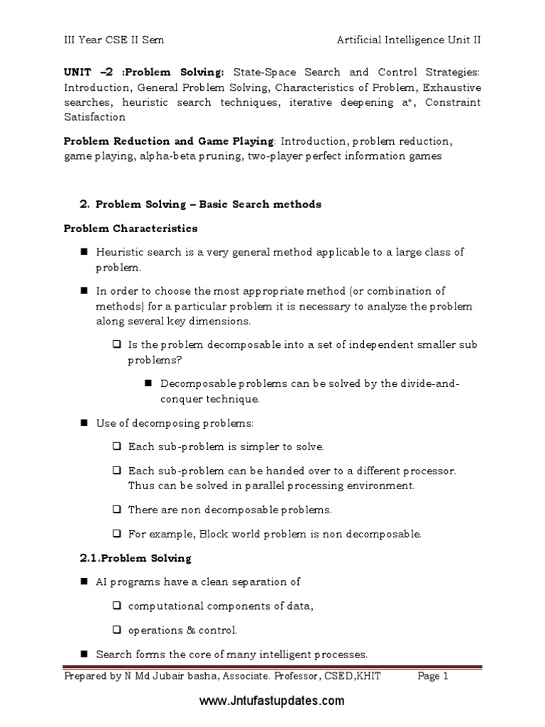 Ai R16 - Unit-2 | PDF | Algorithms And Data Structures | Theoretical Computer Science