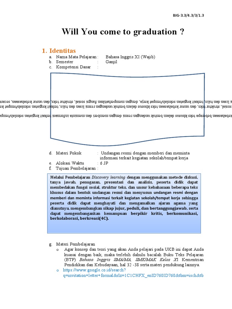 Invitation to Graduation | PDF