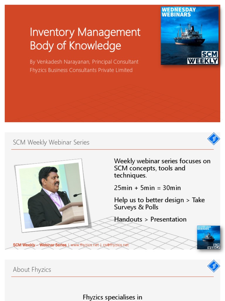 Inventory Management Body of Knowledge | PDF | Supply Chain Management ...