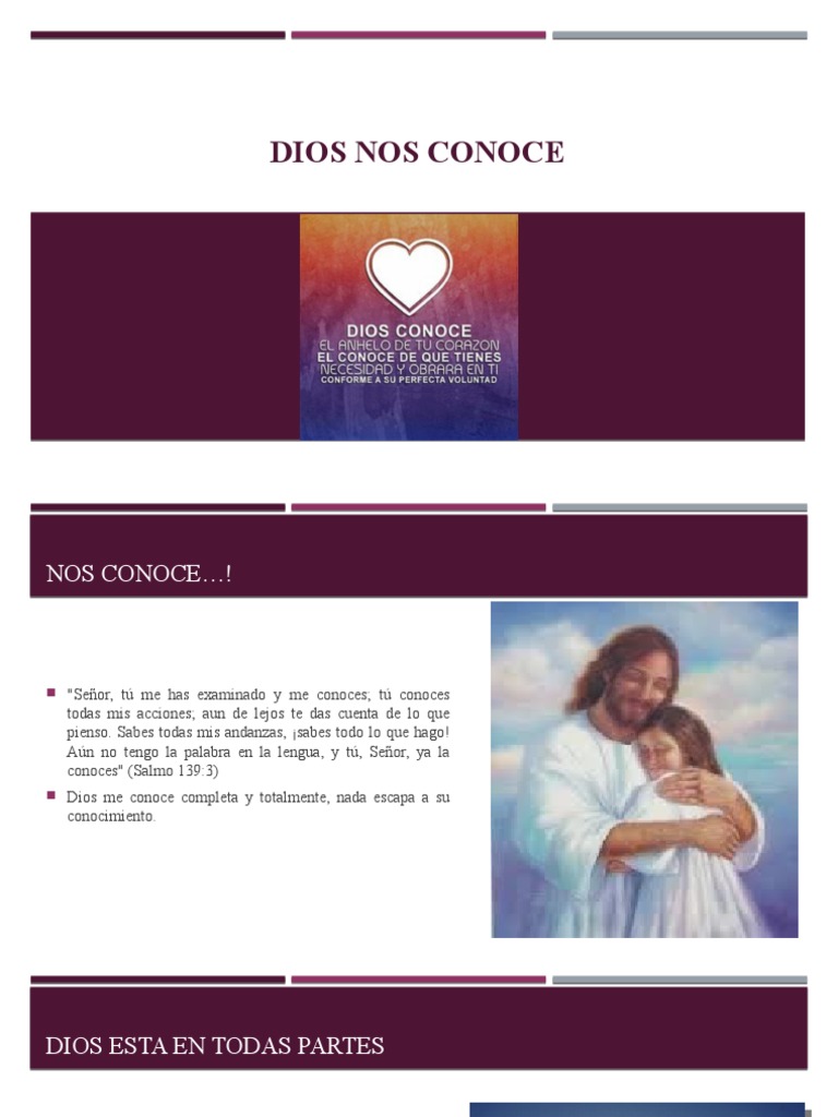 Dios Nos Conoce | PDF | Dios | Religión y creencia
