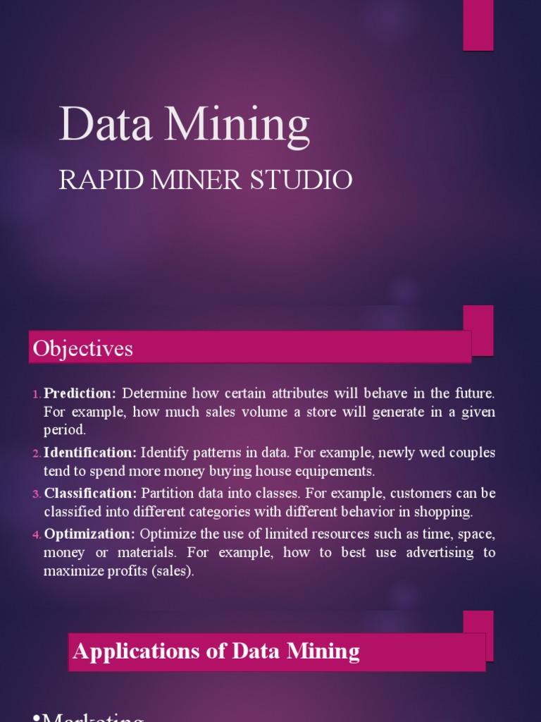 Data Mining: Rapid Miner Studio | PDF | Career & Growth