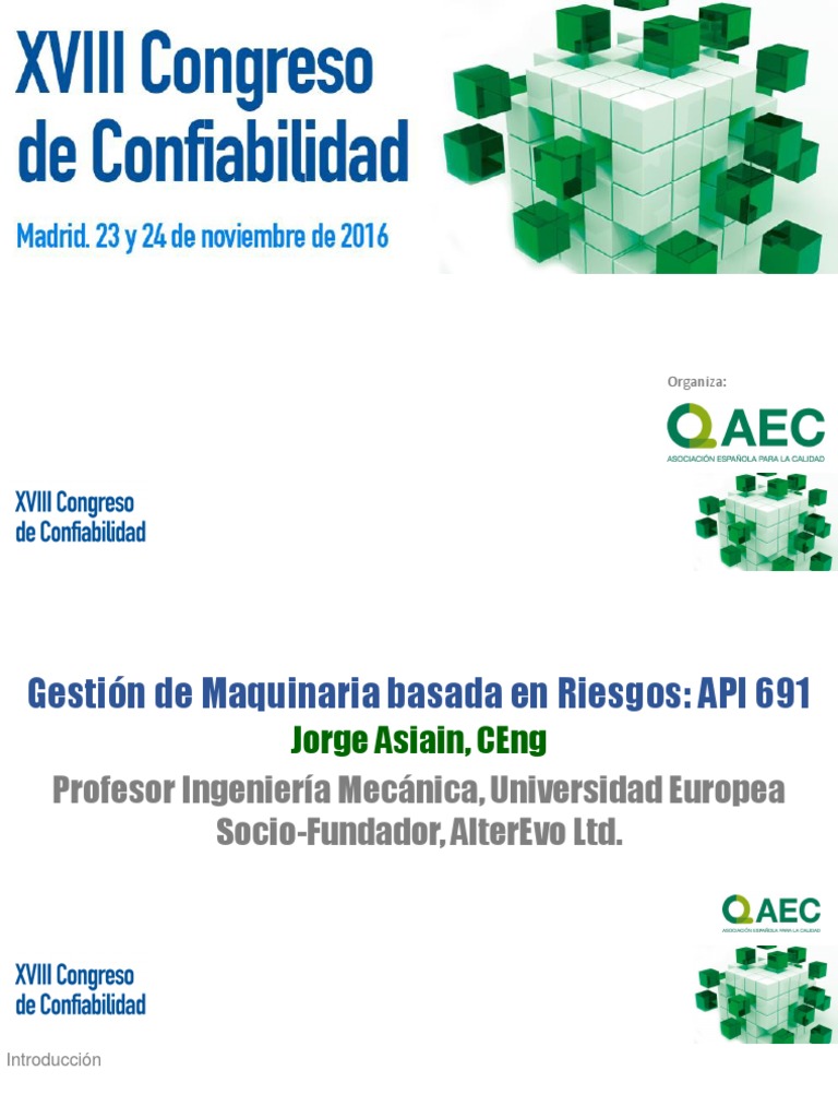 Mantenim Activos Gestión de Maquinaria Basada en Riesgos - API 691 | PDF