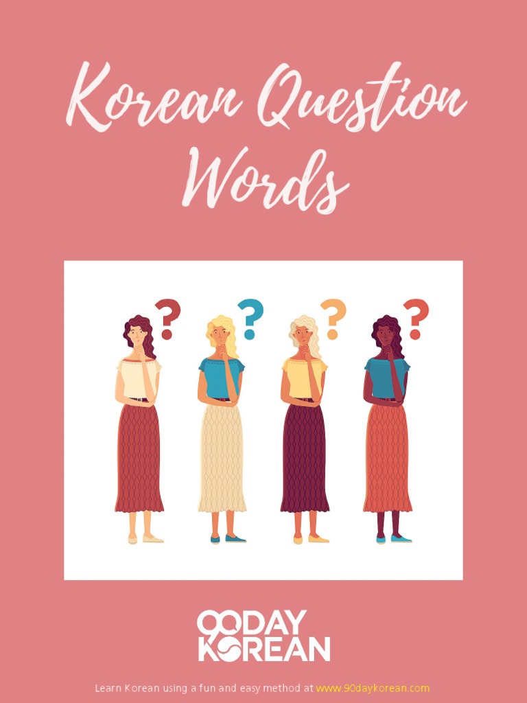 Korean Question Words | PDF | Human Communication | Communication