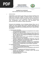 Narrative Report For Intramurals 2023 | PDF