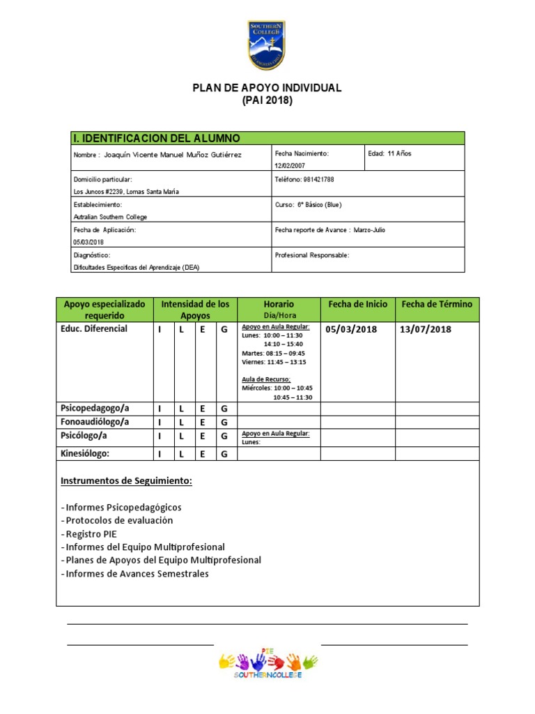 Modelo Pai | PDF | Evaluación | Plan de estudios