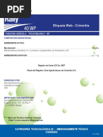 CYNOFF 40 WP Ficha Tecnica | PDF | Agua | Especialidades Medicas