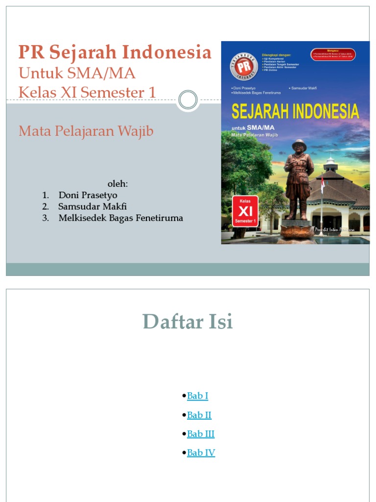 PowerPoint PR Sejarah Indo. 11A Ed. 2019 | PDF