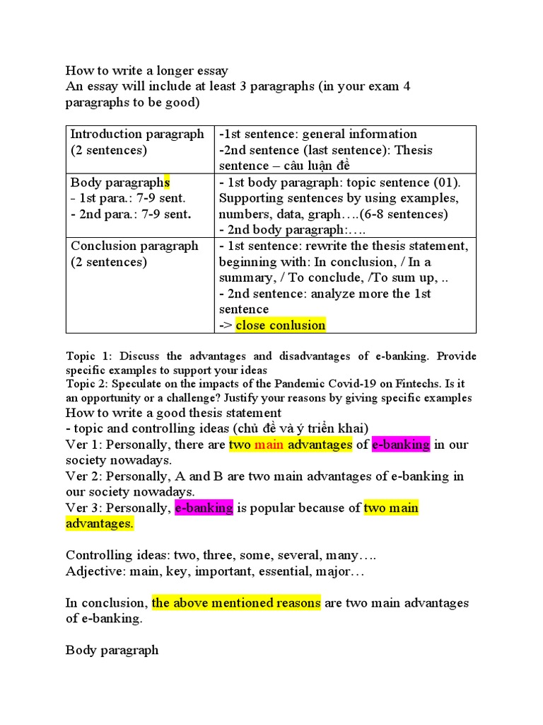 How To Write A Longer Essay | PDF | Computers