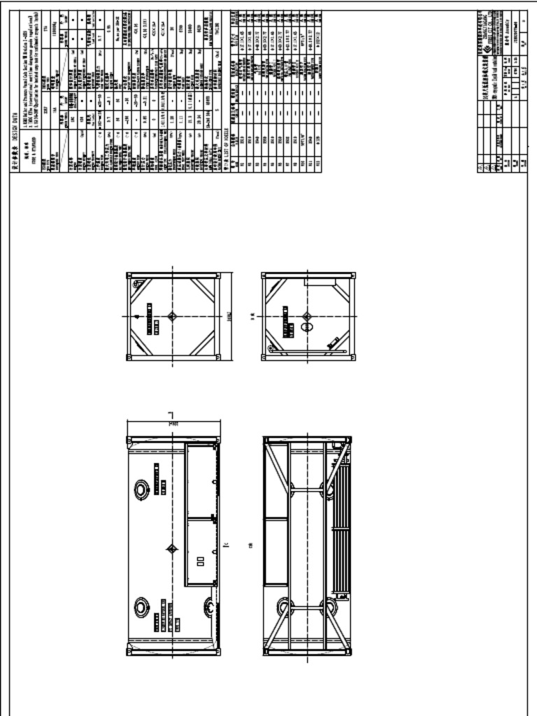 Technical Specification of 20ft ISO Tank Container Without Pump | PDF