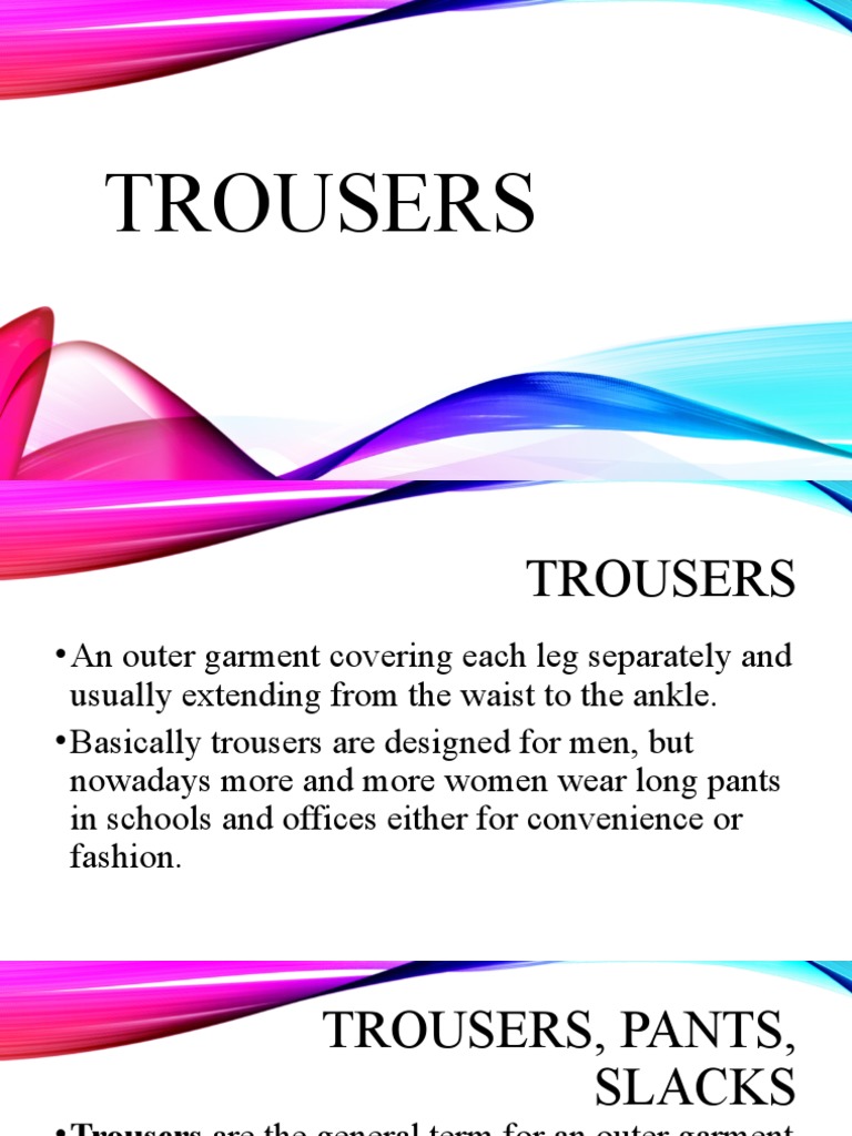 Trousers | PDF | Trousers | Seam (Sewing)