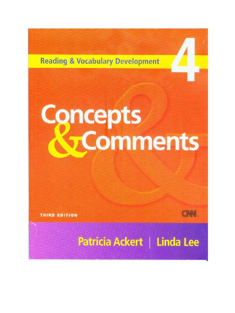 Reading and Vocabulary Development 4 - Concepts and Comments | PDF