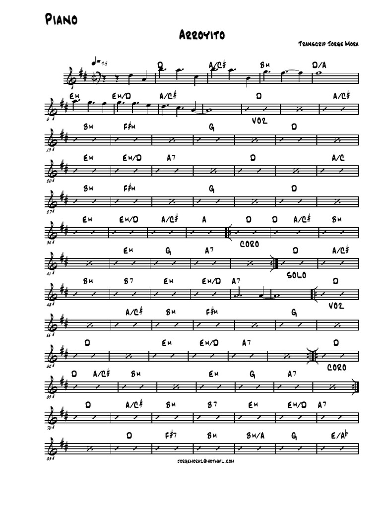 Arroyito Piano | PDF