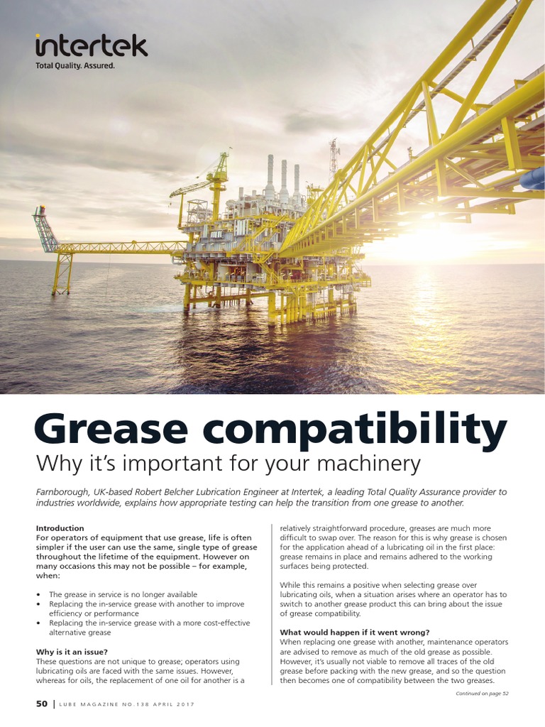 L138 16 Intertek - Grease Compatibility Why It's Important For Your ...