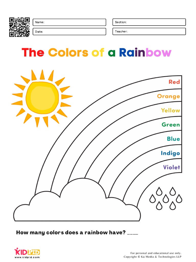 Colors: How Many Colors Does A Rainbow Have? | PDF