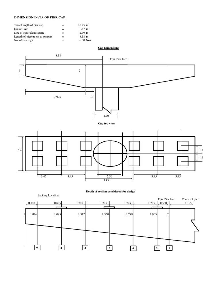 PSC Pier Cap One End Prestress | PDF | Pascal (Unit) | Strength Of ...