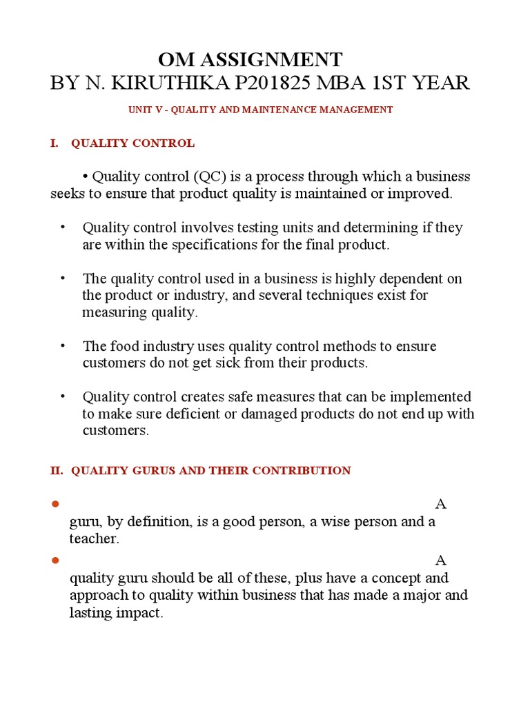 Operations Management ASSIGNMENT | PDF | Scatter Plot | Six Sigma