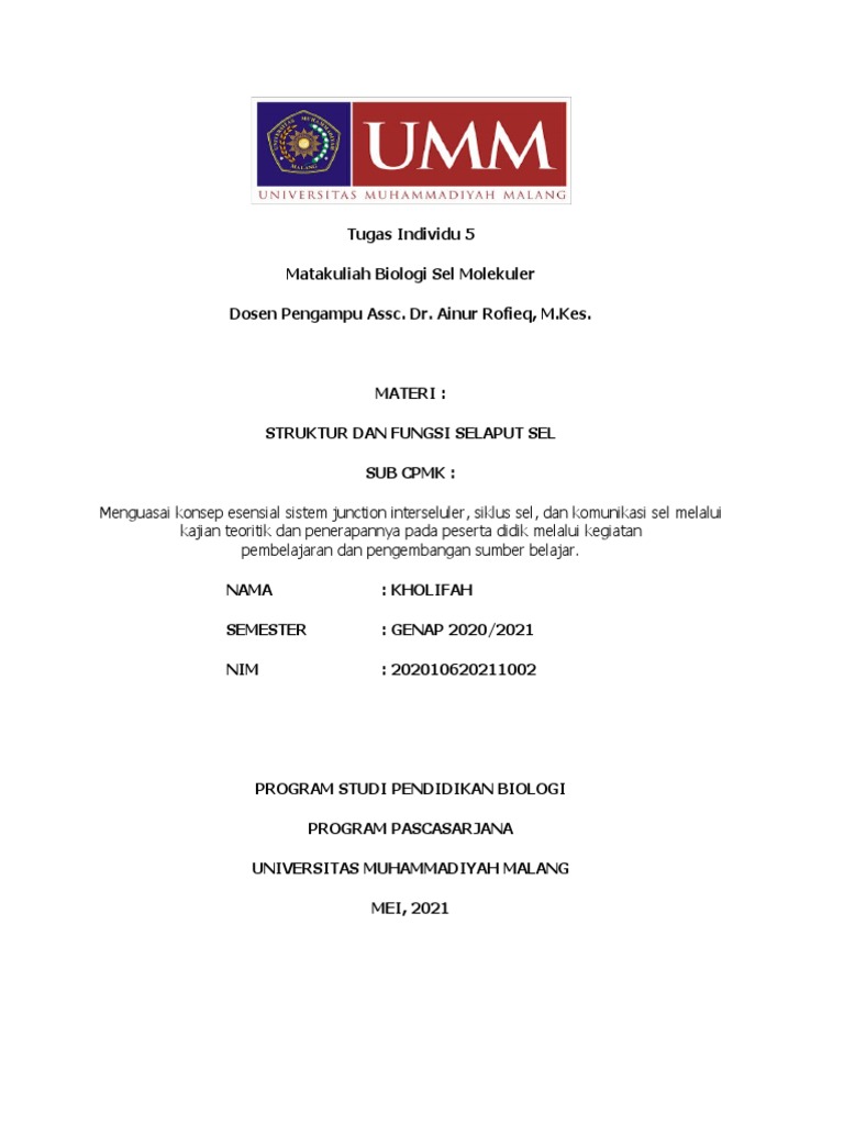 Perbedaan Desmosom dan Hemidesmosom | PDF | Kesehatan Holistik | Sains ...